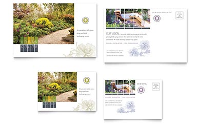 Landscaping Postcard Templates & Designs