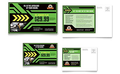 Oil Change Flyer & Ad Template Design