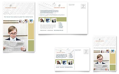 Financial Postcard Templates - Download for Word, InDesign