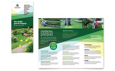 Landscaping Brochure Templates - Word, InDesign & More