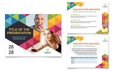Health Fair Trifold Brochure Template Design