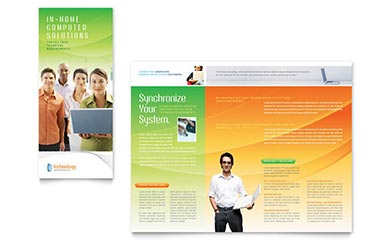 Technology Trifold Brochure Templates - Word, InDesign & More