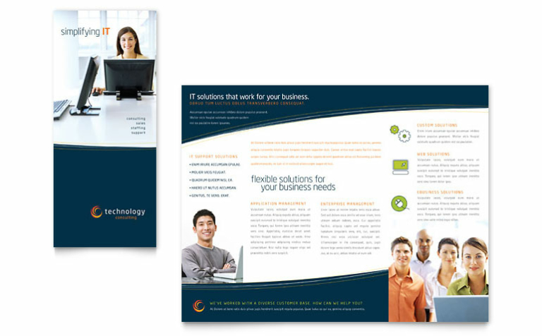 Pamphlet Templates - Word, InDesign & More
